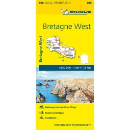 Michelin Straßenkarte Local 308 Frankreich, Bretagne West 1:150.000 ...