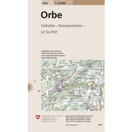 1202 Orbe - Hiking Maps Switzerland | freytag & berndt