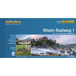 Bikeline-Radtourenbuch Rhein-Radweg Teil 1, 1:50.000 | freytag & berndt