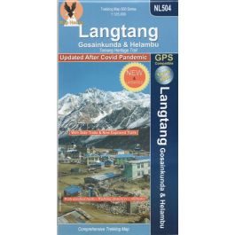 Himalayan Map House Trekking Map 500 Nepal - NL504, Langtang ...