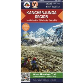 Himalayan Map House Trekking Map 100 Nepal - NP101 - Kanchenjunga ...