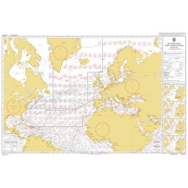 British Admiralty Charts 5124(02) - North Atlantic Ocean Routeing Chart ...