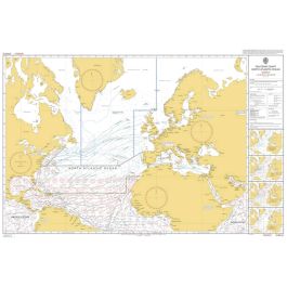 British Admiralty Charts 5124(03) - North Atlantic Ocean Routeing Chart ...