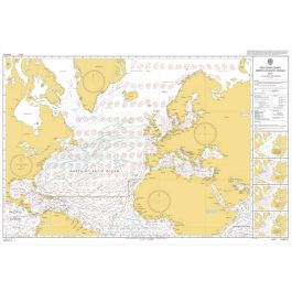 British Admiralty Charts 5124(05) - North Atlantic Ocean Routeing Chart ...