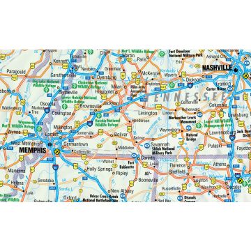 Interstate Road Map Of Southeast